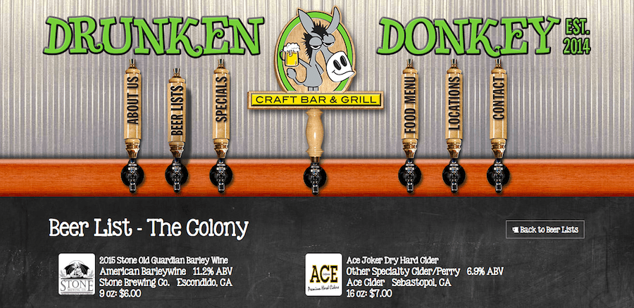 DrunkenDonkeyBeerList | Evergreen