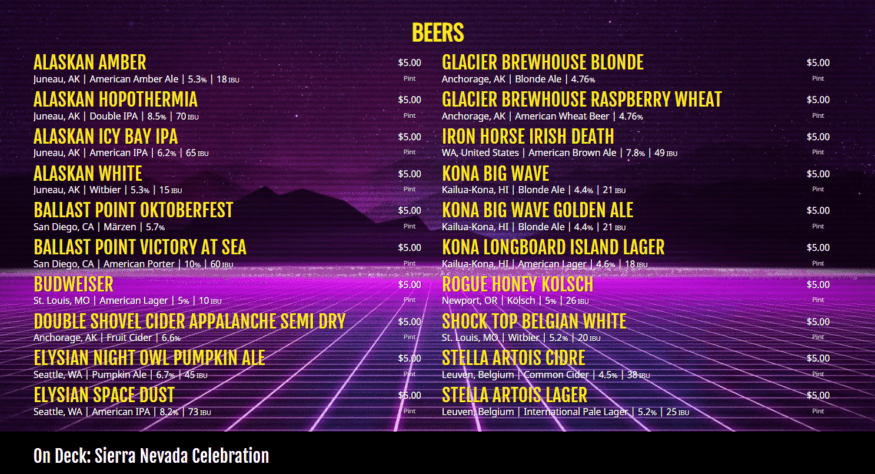Best Digital Beer Board Examples | Evergreen by Evergreen
